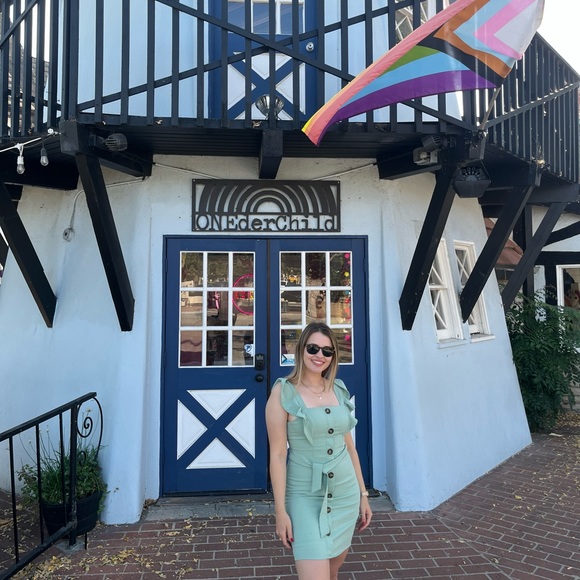 Urban Outfitters | Dresses | Essue Green Dress S | Poshmark